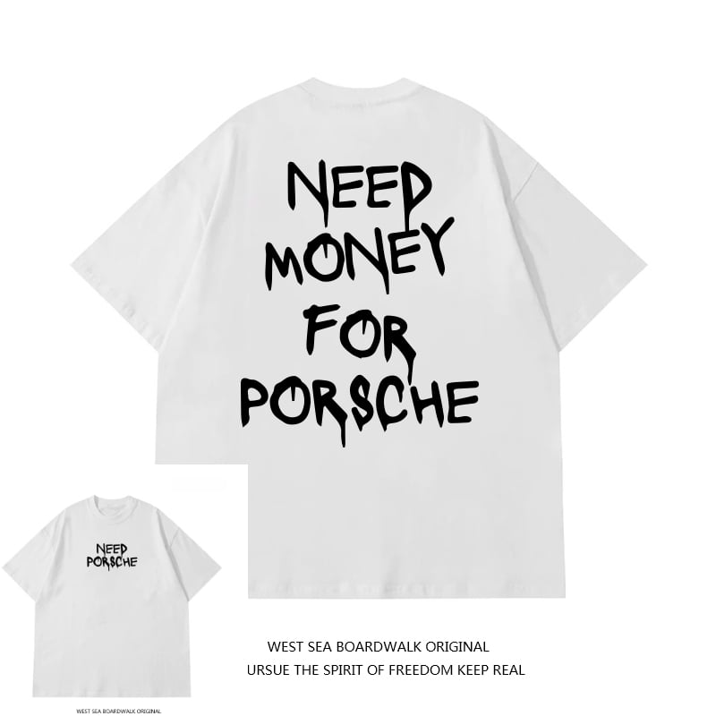 Click here for Unbranded Need Money For Porsche Print T-Shirt Men... prices