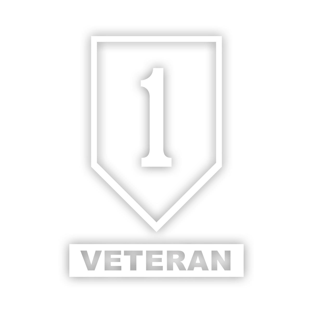 1st Infantry Division Veteran Sticker Decal Die Cut - Self Adhesive ...
