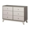 Rowan Valley Flint 6 Drawer Dresser, Two-Tone Gray - Walmart.com