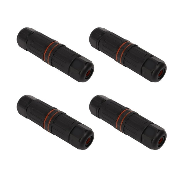 Waterproof Connector, Electrical Cable Connector 4PCS 3 Pin IP68 250V ...
