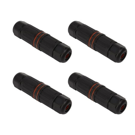 Waterproof Connector, Electrical Cable Connector 4PCS 3 Pin IP68 250V ...
