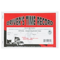 "Driver's Daily Log Book, 50-Pack, 7 & 8-Day Recap, 2-Ply Carbonless, 8 ...