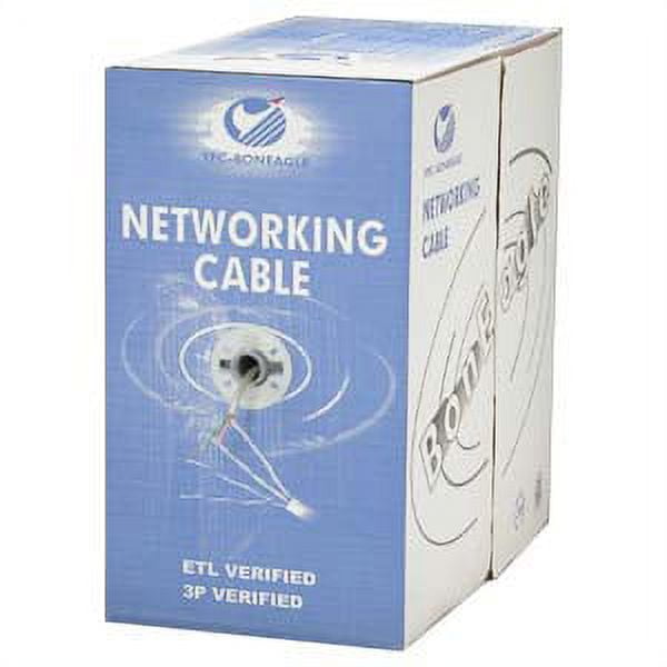 ACCL 1000Ft Cat.6 24AWG Stranded UTP Ethernet Cable CM White, 1 Pack ...