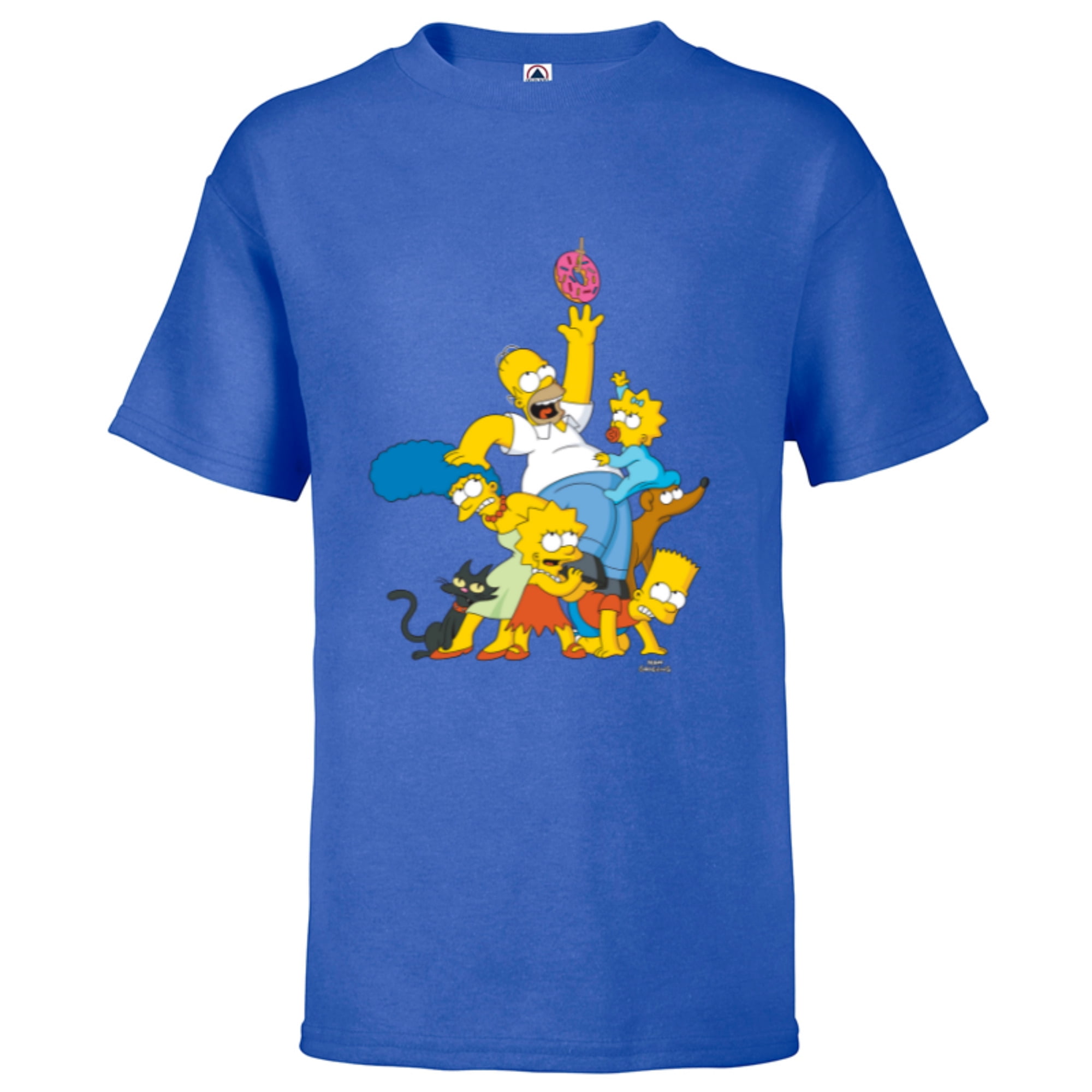 The Simpsons Family Donut Reach - Short Sleeve T-Shirt for Kids ...