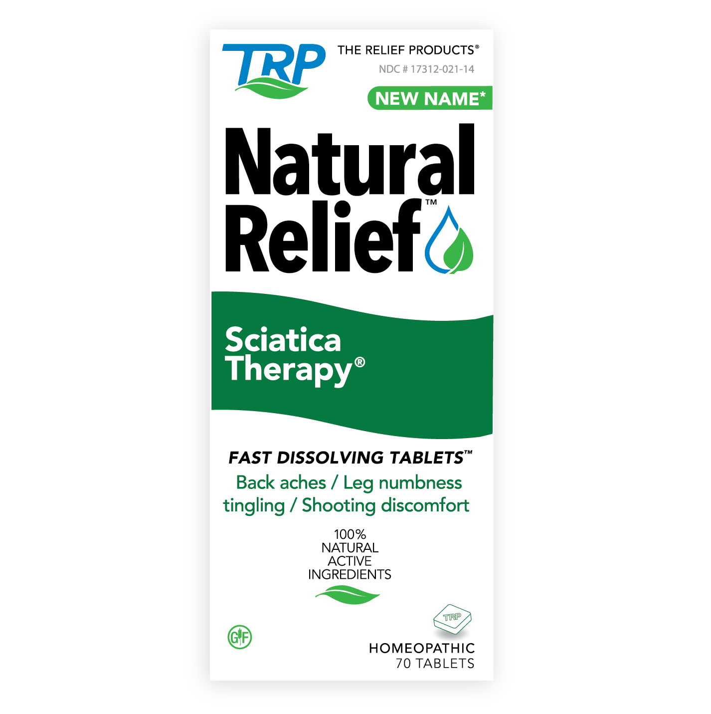 Natural Relief, Sciatica Therapy® Fast Dissolving Tablets, 70 count ...