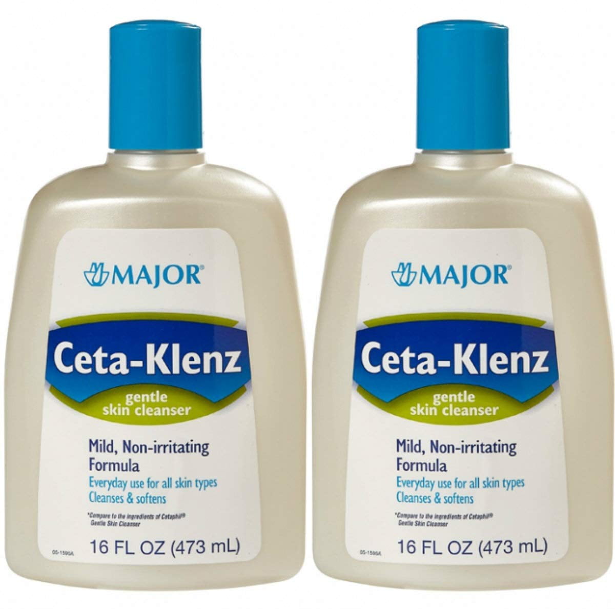 MAJOR CETA-KLENZ Skin Cleanser Cetyl Alcohol White 473 ML (2 Pack ...