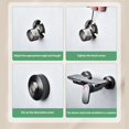 360 Rotating Shower Faucet Adapters Stainless Steels Angled Curved Foot ...