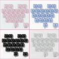 Cartoon Design Keycaps With Delicate Clear Color Hearts Ergonomic ...