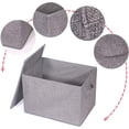 4 Pack Large Foldable Storage Box with Lids Fabric Storage Cube ...