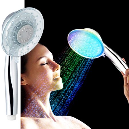 Handheld Shower Head Color Changing Shower Head, 2 Water Mode 7 Colors ...