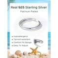 ChicSilver 925 Sterling Silver Circle Open Toe Ring , Plain, Summer ...