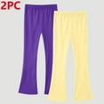 Swuxness Girls 2PC Yoga Long Pants Shade Flare Outer Wear Elastic ...