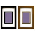MCS Linear Black Wood Picture Frame Matted For 3-1/2x5 - Walmart.com