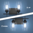 Costway 2-Light Wall Sconce Modern Bathroom Vanity bar Light Fixtures ...