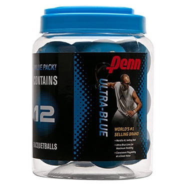 Penn 2012 Ultra-Blue Racquetball Balls, 3pk - Walmart.com