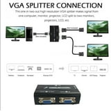 2-Port VGA Splitter High Resolution Splitter for Multi-Media Conference ...