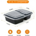 Ryhampaper Food Prep Container with Lids, 32oz to Go Containers, 20 ...