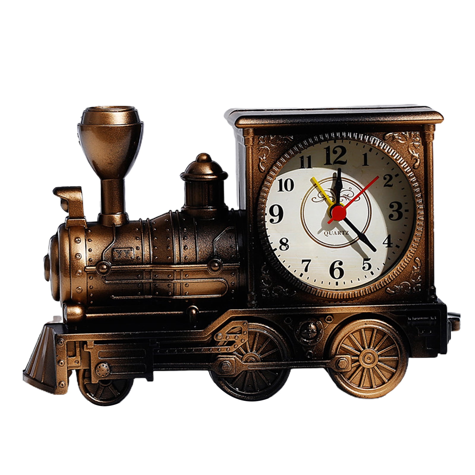 Unique Gift for Kids Boys Vintage Retro Train Style Alarm Clock Cool ...