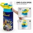 Simpsons Kids Water Bottle with Straw Lid Insulated Stainless Steel Reusable Tumbler for Boys ...