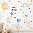 Cartoon Elephant Wall Art Mural, Self-Adhesive Removable Sticker Decal ...