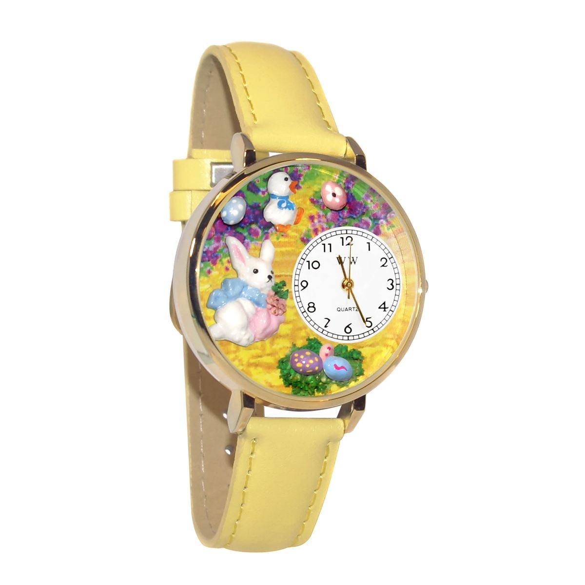 Whimsical - Easter Bunny Watch in Gold (Large) - Walmart.com - Walmart.com