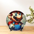 Lsque Mario Pattern Ceramic Decorative Plate Decorative Plates with ...
