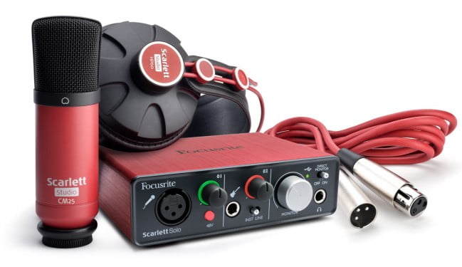 Focusrite Scarlett Solo Studio Pack Mk2 - Interface - Headphones - Mic ...