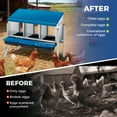 Kicctian 3-Compartment Roll-Away Chicken Nesting Box, Metal Nest Box ...