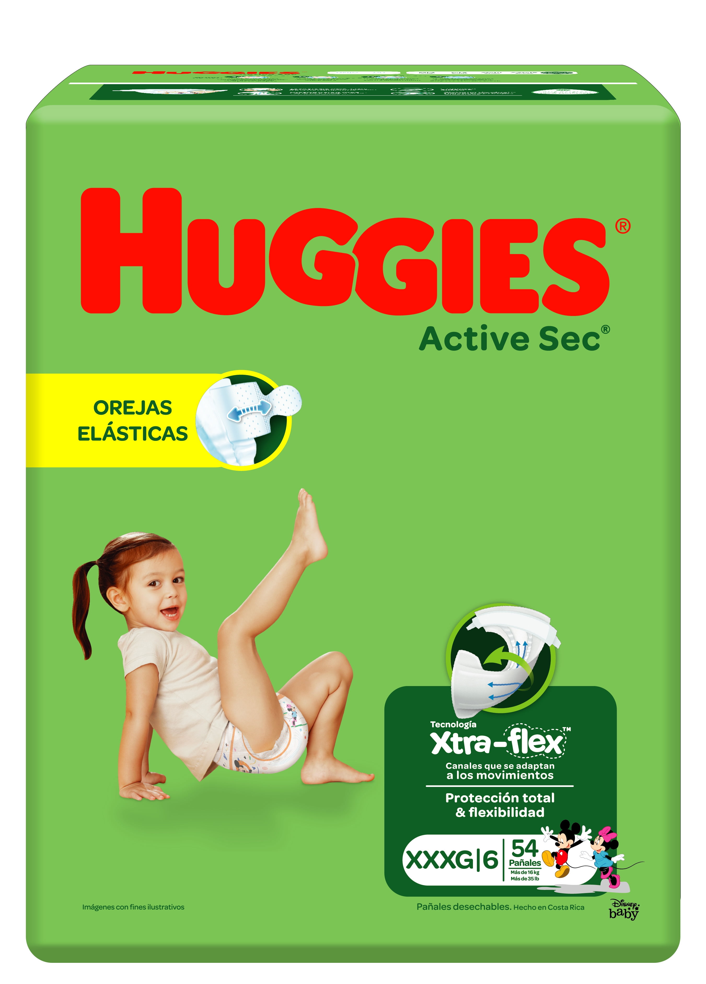 Huggies Active Sec Xxxl Step 6 Bp 2x54 - Walmart.com