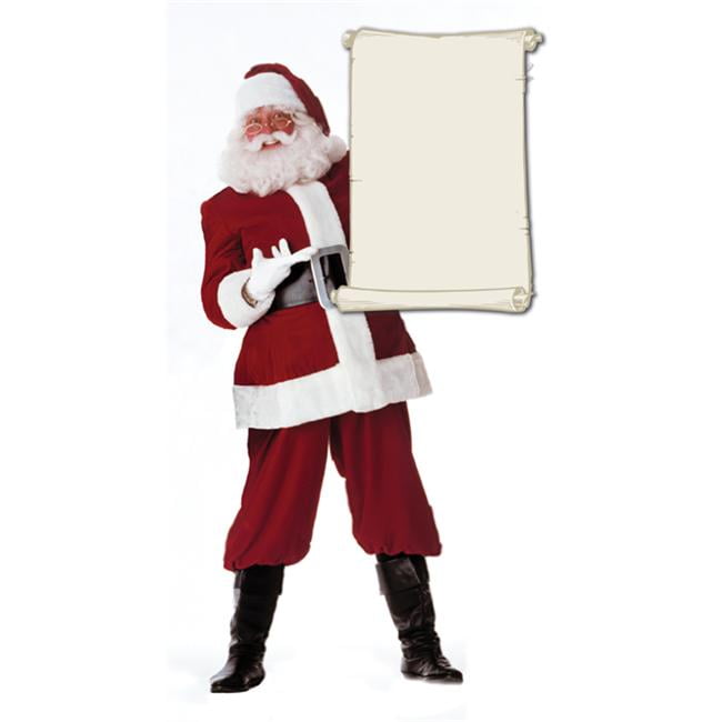 Santa Claus With Blank List Life-Size Cardboard Stand-Up - Walmart.com