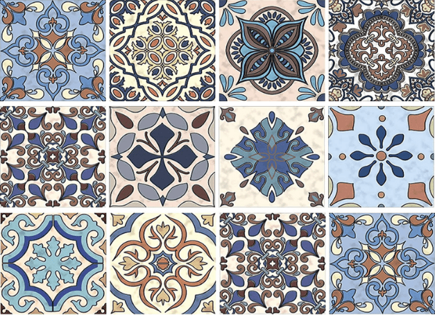 MOYISHI 12 Pcs 6x6 Inch Waterproof Vinyl Wall Tiles Sticker for Home ...