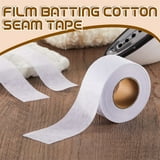 Duslogis 2 Rolls Fusible Batting Tape for Quilting White Seam Tape ...