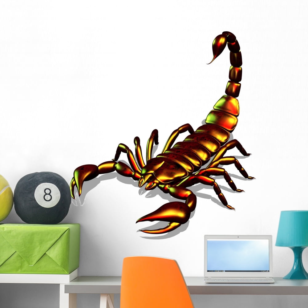 Metallic Scorpion Wall Decal Sticker by Wallmonkeys Vinyl Peel and ...