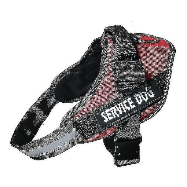 Medium And Large Dogs Service Dog Red Pet Collars With Leashes And ...