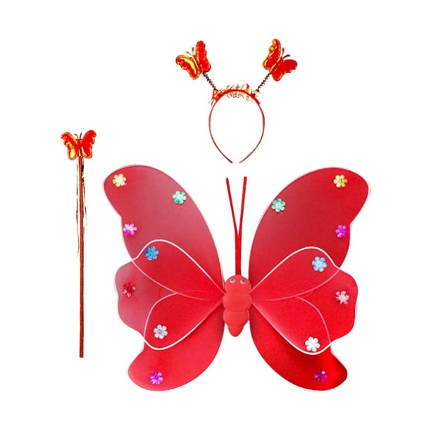 Agiferg Led Light Photo Performance Light Up Butterfly Props For Kids ...