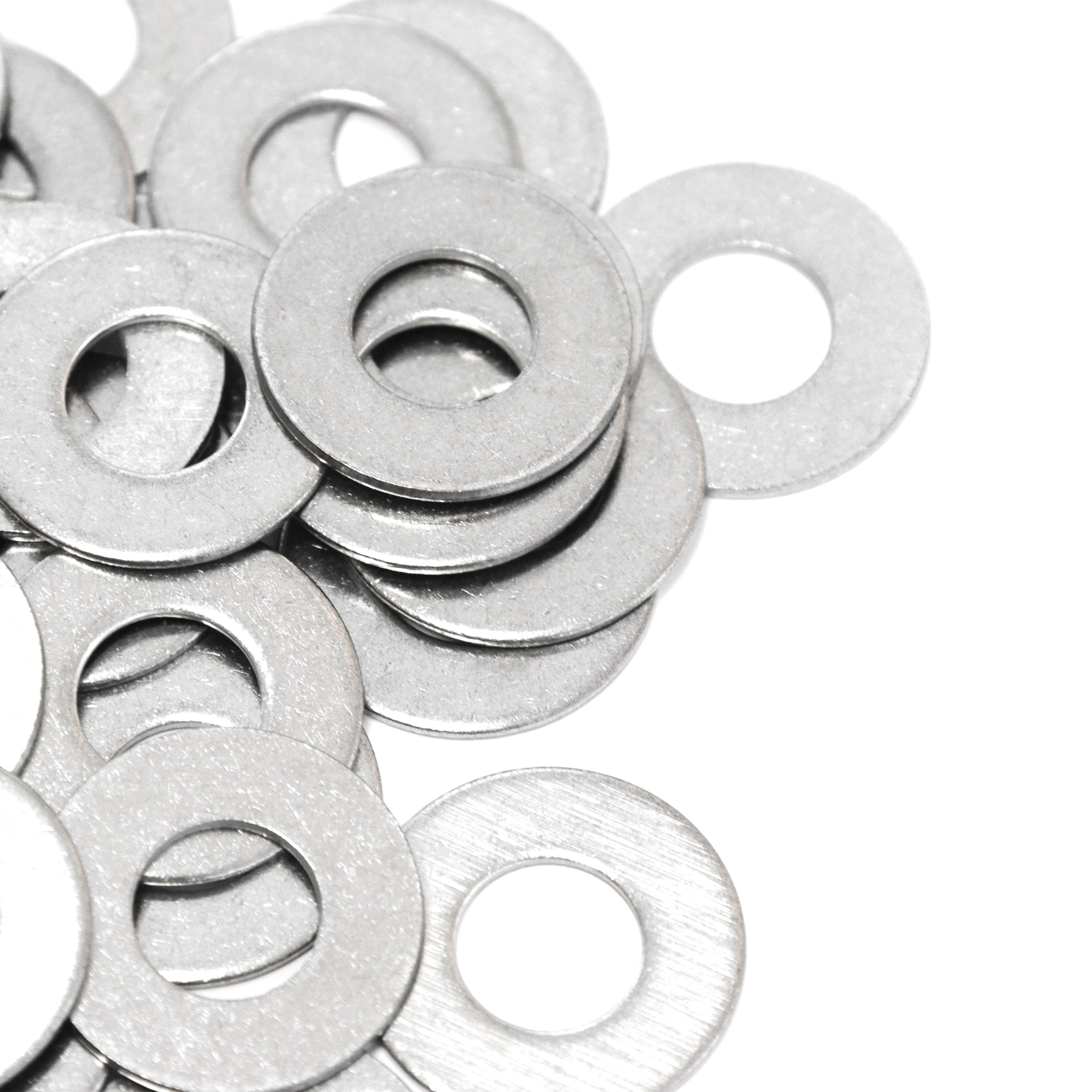 Red Hound Auto 50 Flat Standard Washers Set Fits 3/8 inch .406 inch ID ...