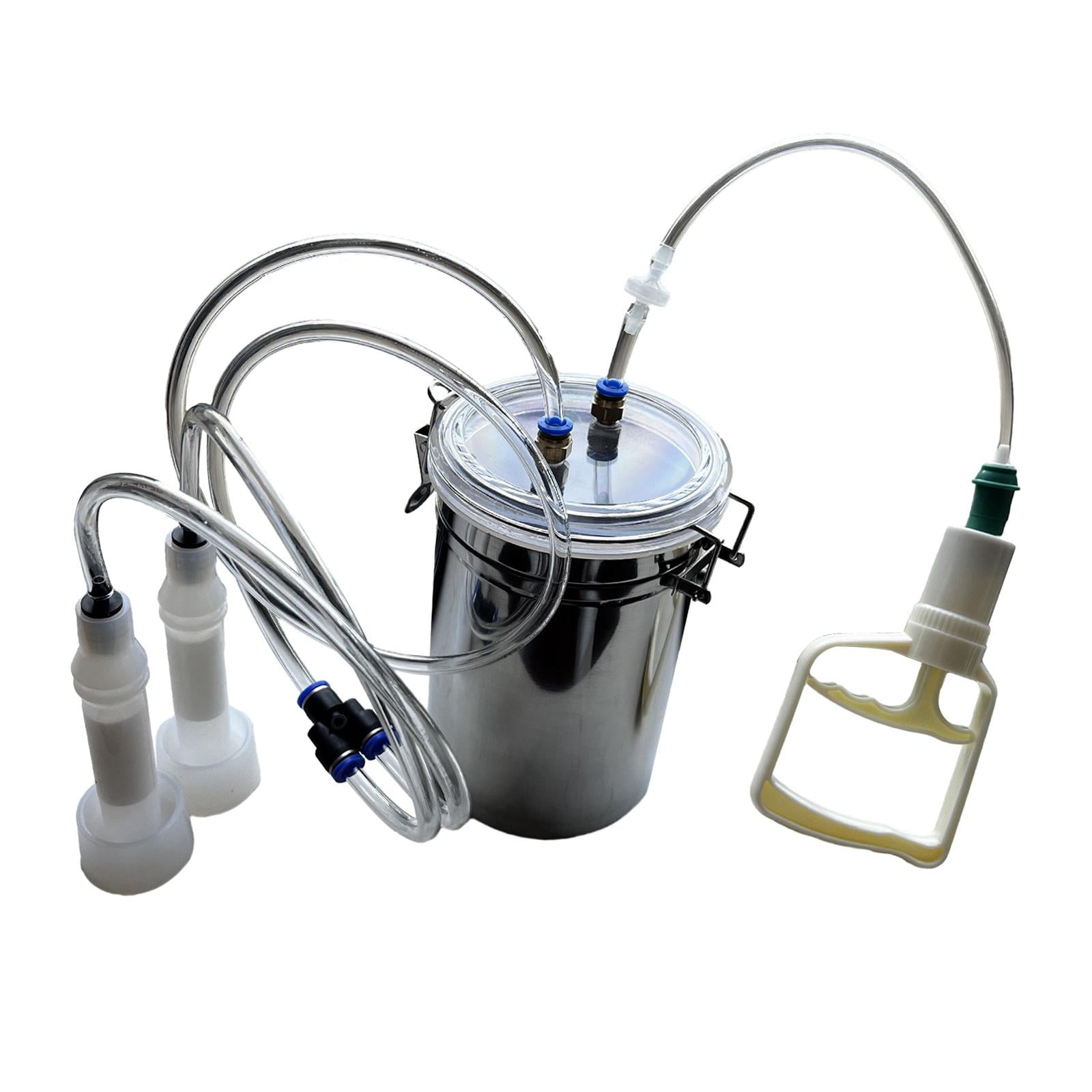 Colaxi 2L Cow Milking Machine Manual Device Set Stainless Steel Bucket ...