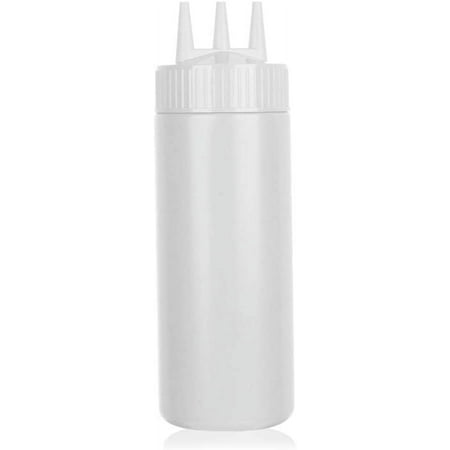 Squeeze Bottle 3 Hole Ketchup Mustard Salad Dressing Seasoning Squeezer ...