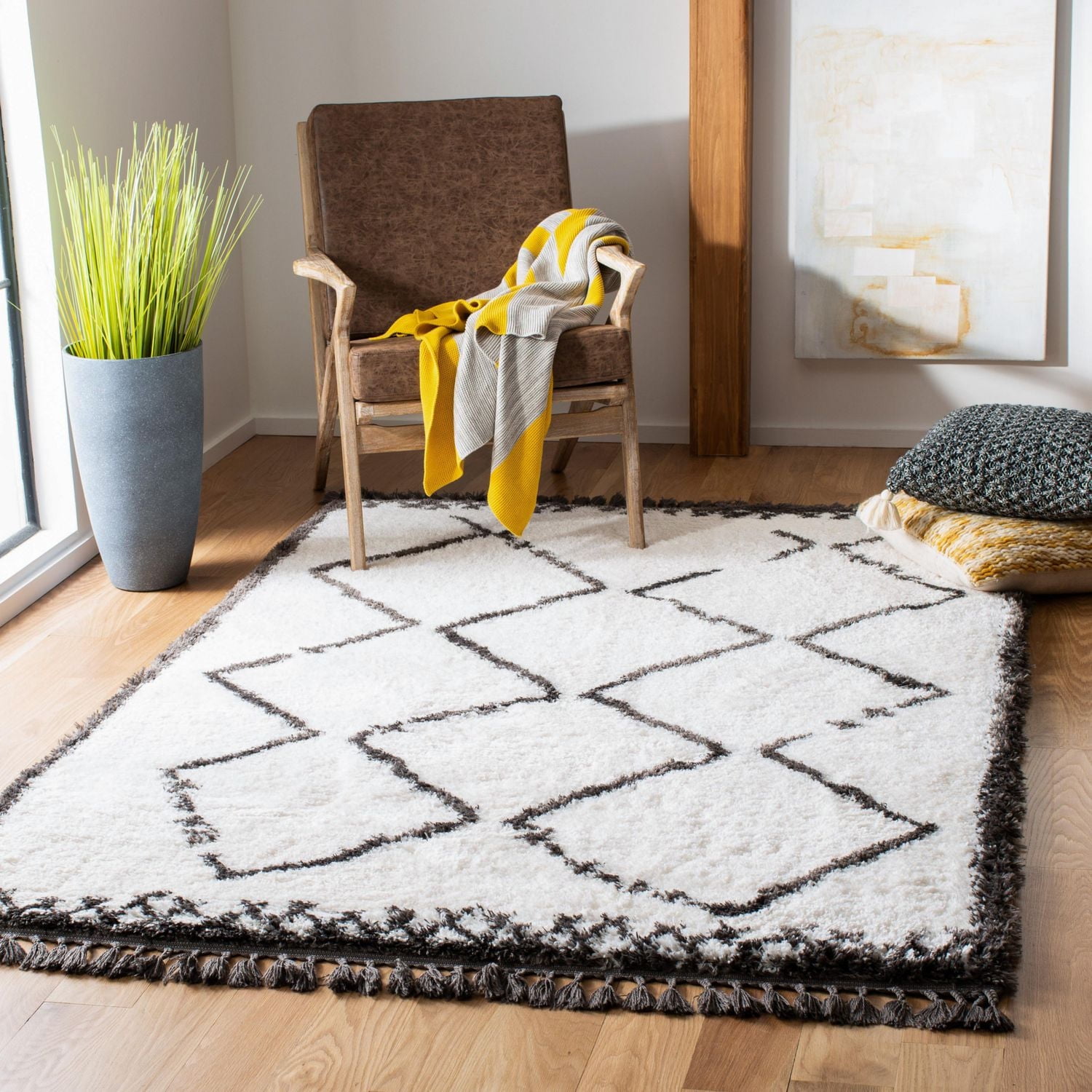 Click here for Safavieh Carmella Stars Aztec Fringe Shag Area Rug... prices