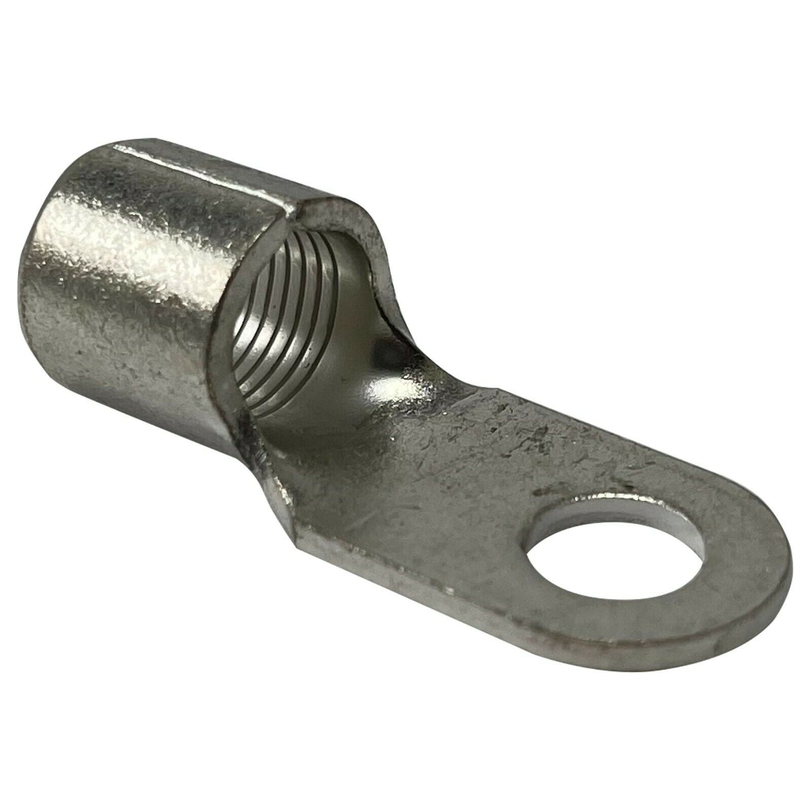 (100) Non-Insulated 2 AWG Gauge Ring Connector 5/16" Stud Electrical Wire Terminal - USA ...