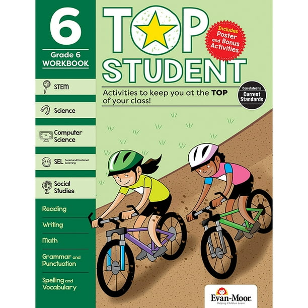 Top Student Activity Book, Grade 6 - Walmart.com