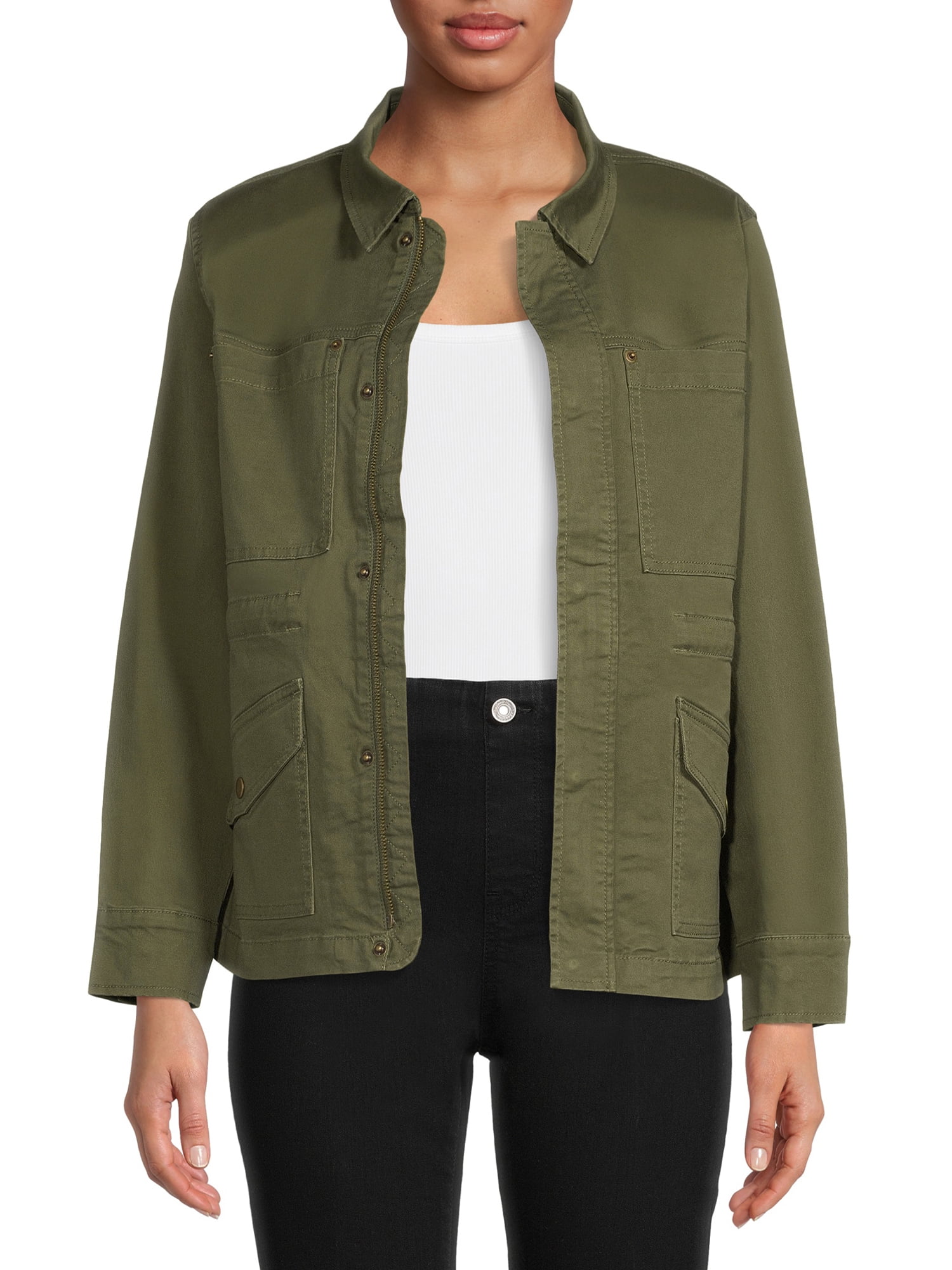 Time and Tru Women's Field Jacket - Walmart.com