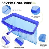 Swimming Pool Leaf Skimmer Net, Larger Capacity Pool Nets for Cleaning ...