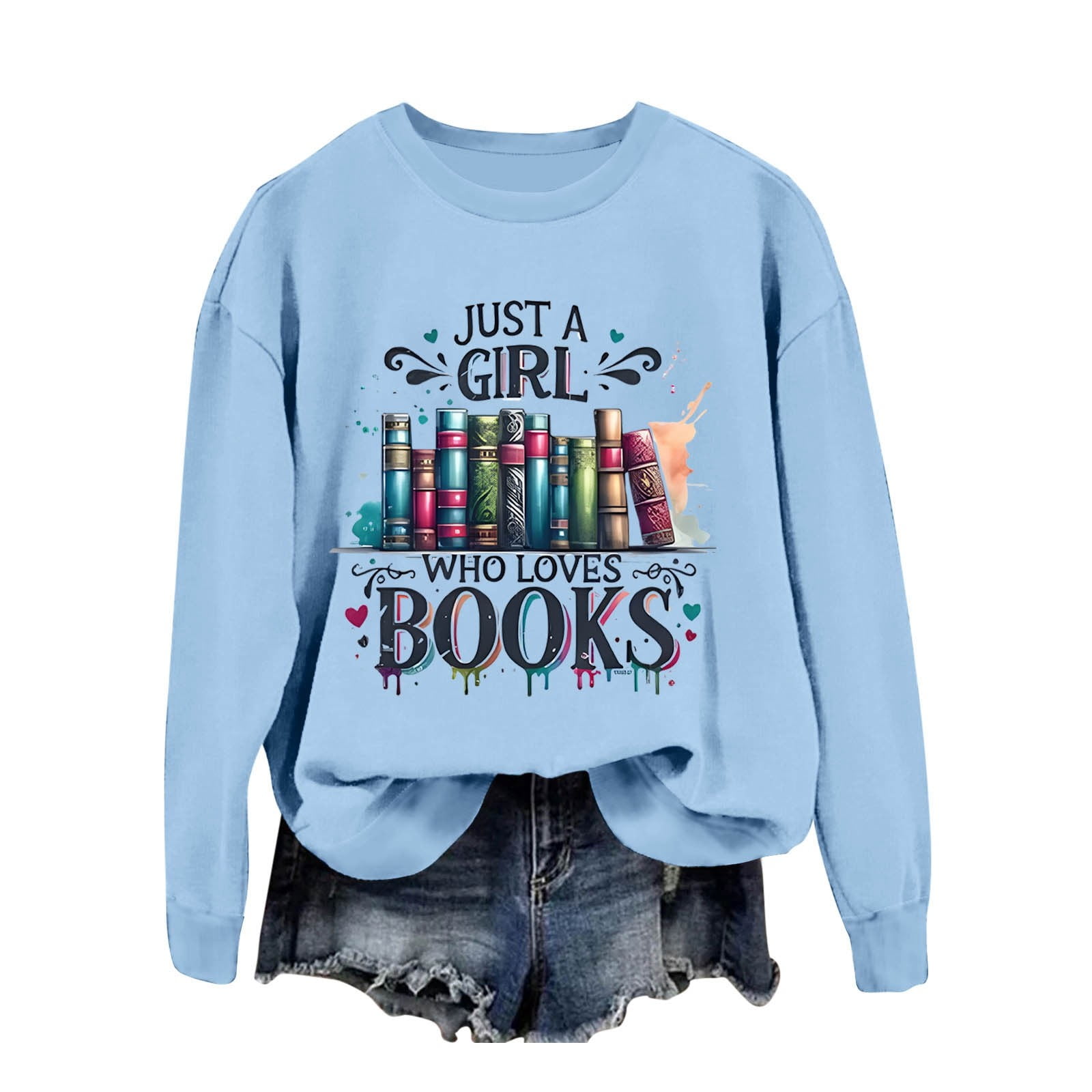 Click here for Xiaowwww Womens Casual Fashion Book Lover Long Sle... prices