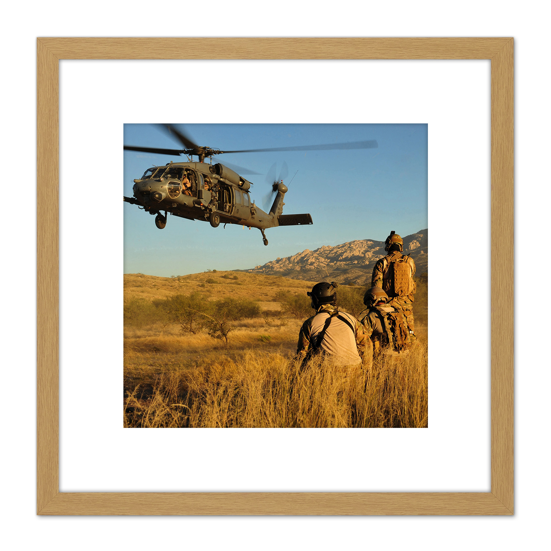 Kin Military USA USAF HH-60 Pave Hawk Helicopter Photo 8X8 Inch Square ...