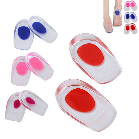 4 Pairs Anti-dropping Heel Stick Soft Gel Shoe Lift Creative Insole Gel ...