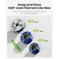 Quick-Swap Reusable Spool for Refill Filament, Two-Finger Press Design ...