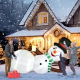 Zimtown Inflatables Snowman Outdoor Christmas Decorations for Holiday ...