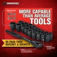Crescent CX6PT20 20-Piece X6 Pass-Through Ratchet and Sockets - Walmart.com