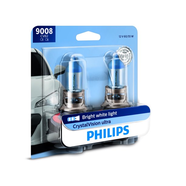 Philips 9008 Crystalvision Ultra Headlight, Pack of 2 - Walmart.com